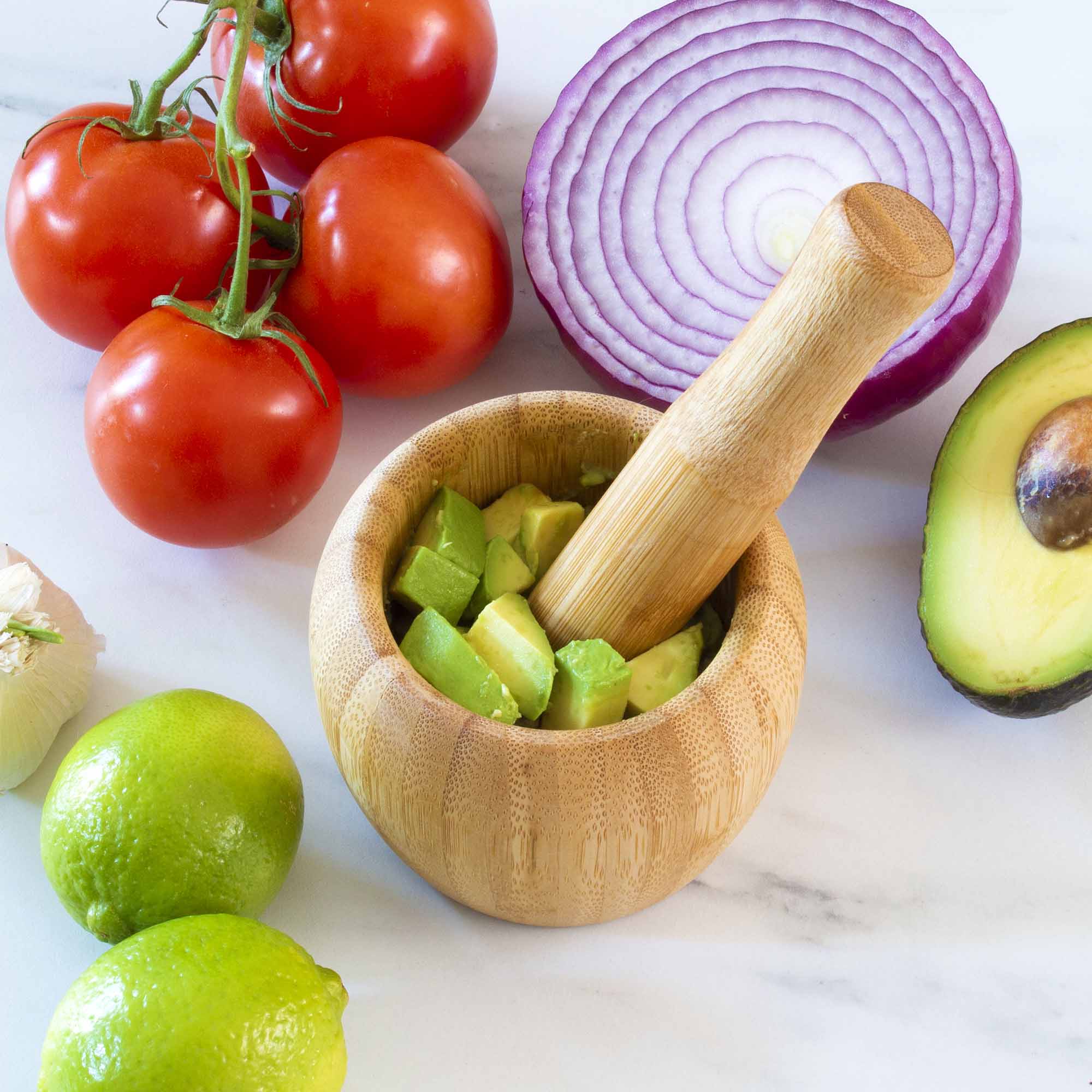 TB Essentials™ Bamboo Mortar & Pestle Set – Totally Bamboo