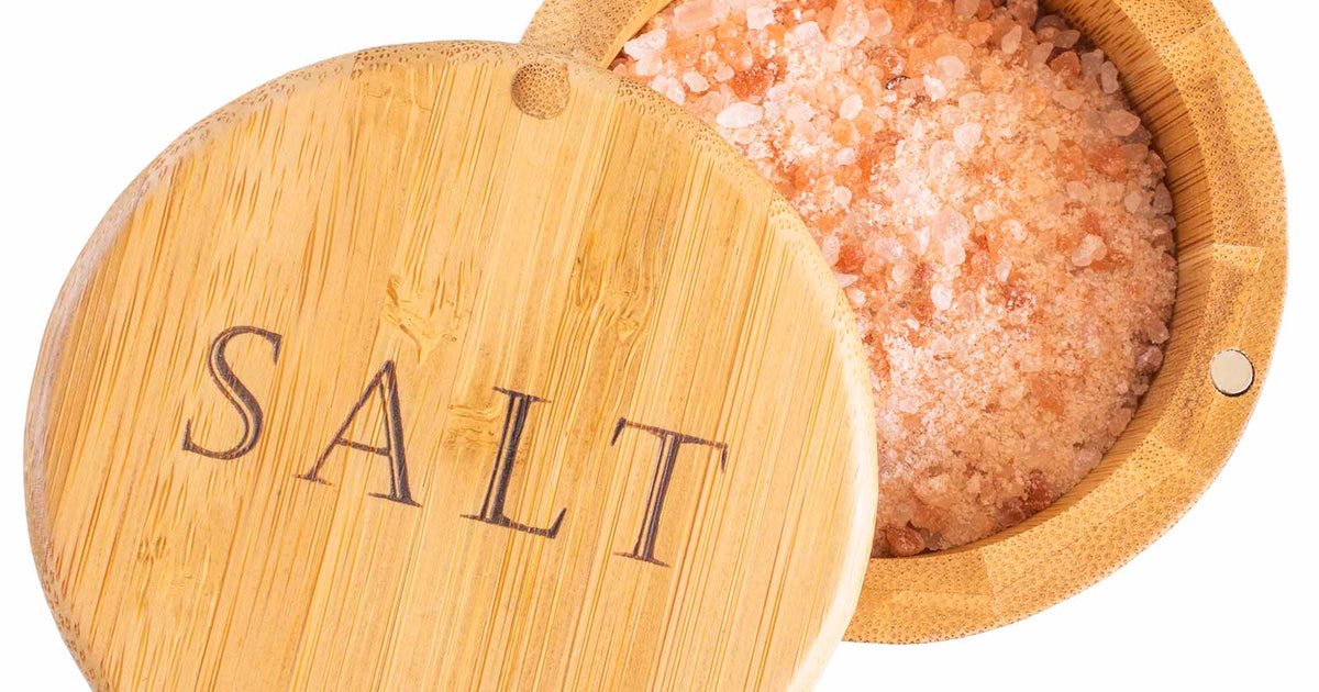 "Salt" Engraved Salt Cellar, 6-Oz. Capacity – Totally Bamboo