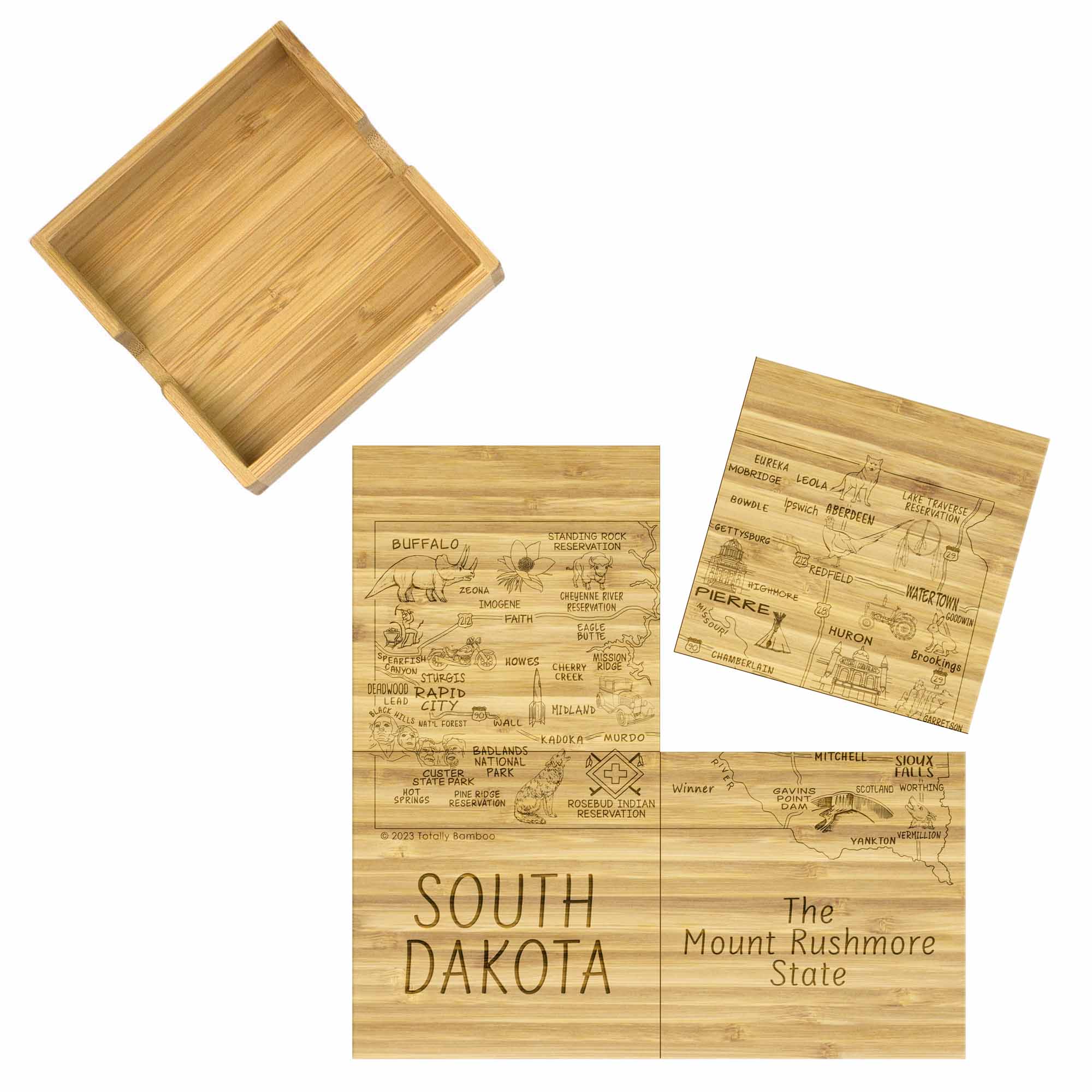 State Puzzle Coaster Sets – Totally Bamboo