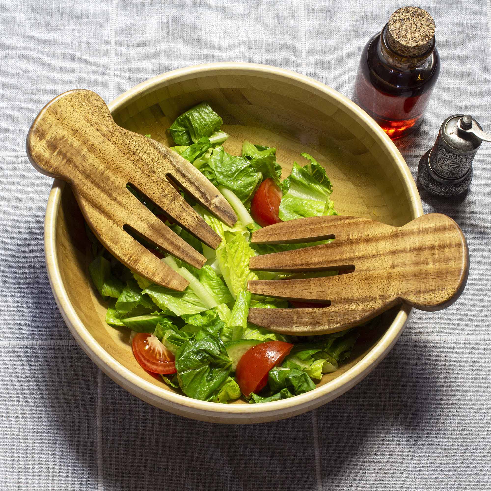 TB Home® Acacia Wood Salad Hands Salad Serving Set – Totally Bamboo