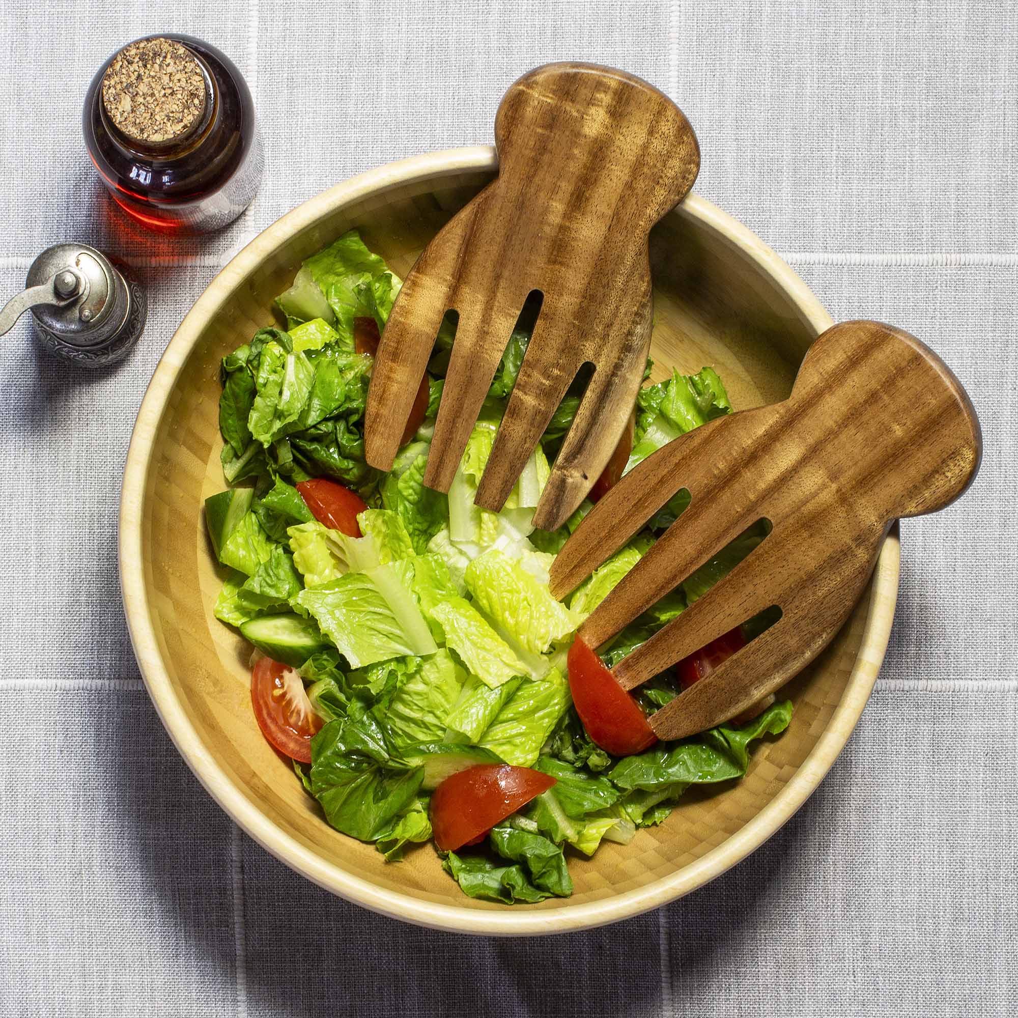 TB Home® Acacia Wood Salad Hands Salad Serving Set – Totally Bamboo