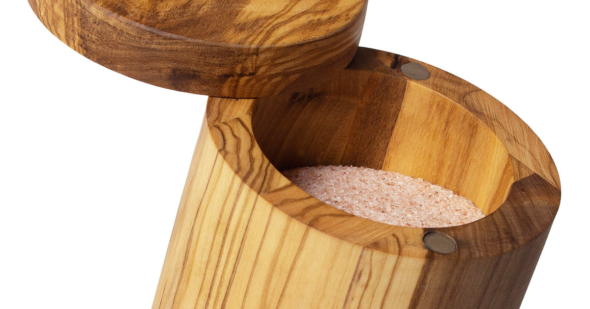 Rock & Branch® Olive Wood Angled Salt Cellar – Totally Bamboo