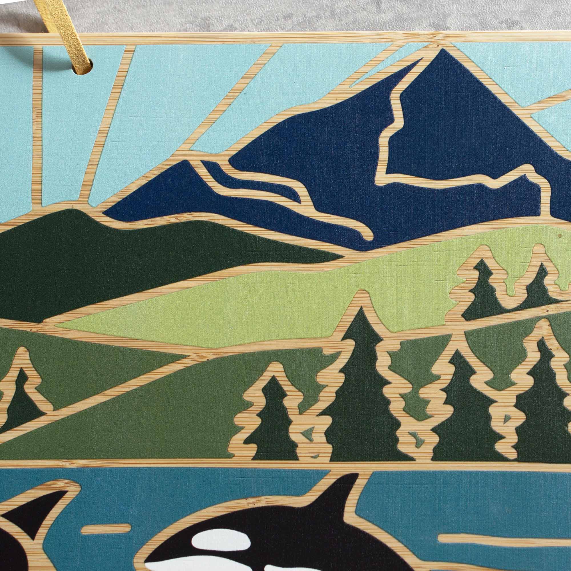 Washington Cutting Board with Artwork by Summer Stokes – Totally Bamboo