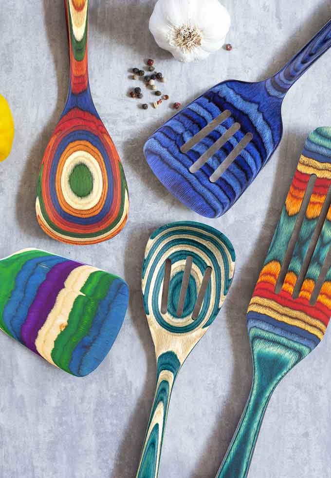 Baltique® Colored Birch Wood Utensils – Totally Bamboo