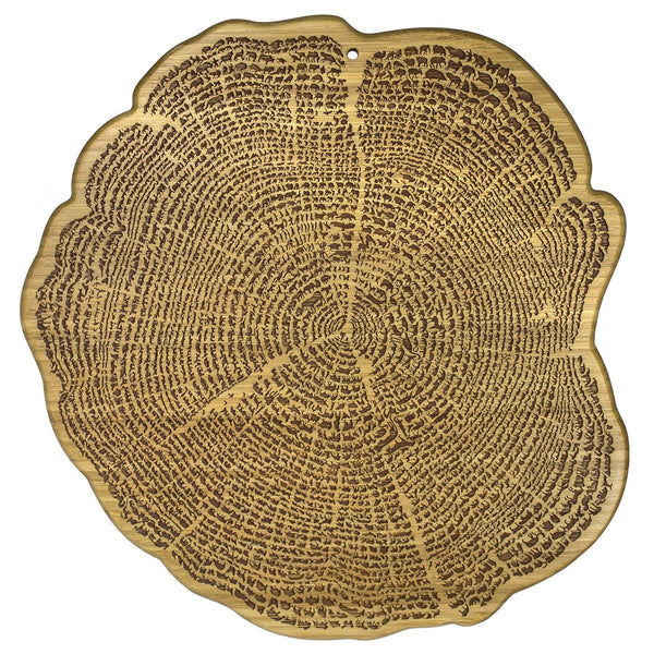 13" Tree Of Life Serving Board – Totally Bamboo