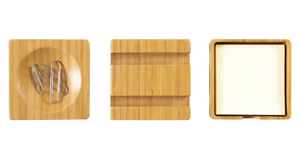 3-Piece Desk Organizer – Totally Bamboo