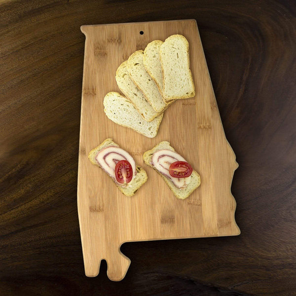 Alabama State Shaped Bamboo Serving and Cutting Board – Totally Bamboo