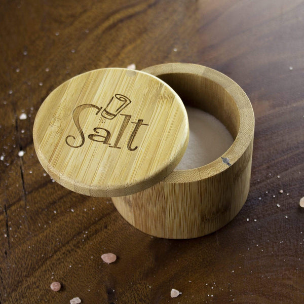 "Salt Shaker" Engraved Salt Box – Totally Bamboo