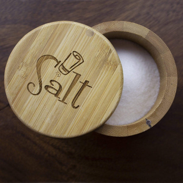 "Salt Shaker" Engraved Salt Box – Totally Bamboo